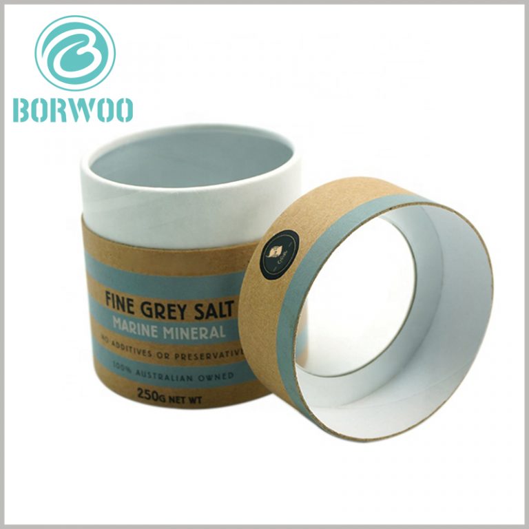 Food grade cardboard tube packaging of salt | Cylinder packaging