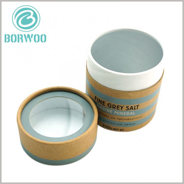 Food grade cardboard tube packaging of salt | Cylinder packaging