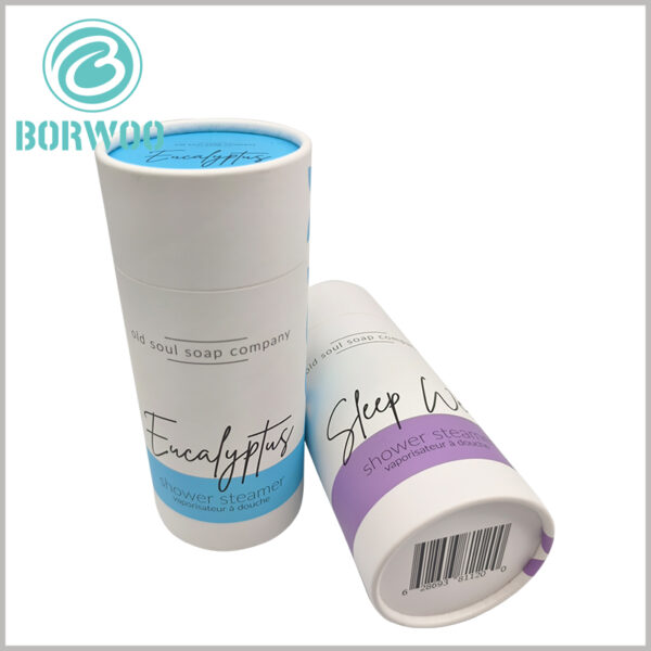 Shower steamer packaging tube