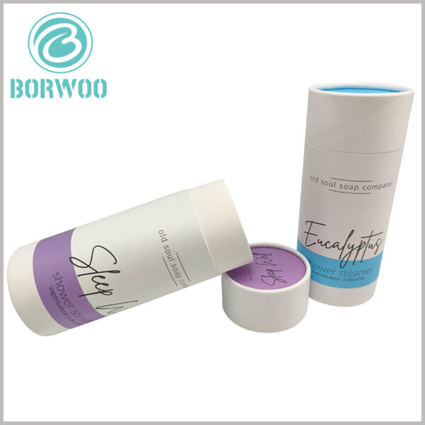 Shower steamer packaging tube